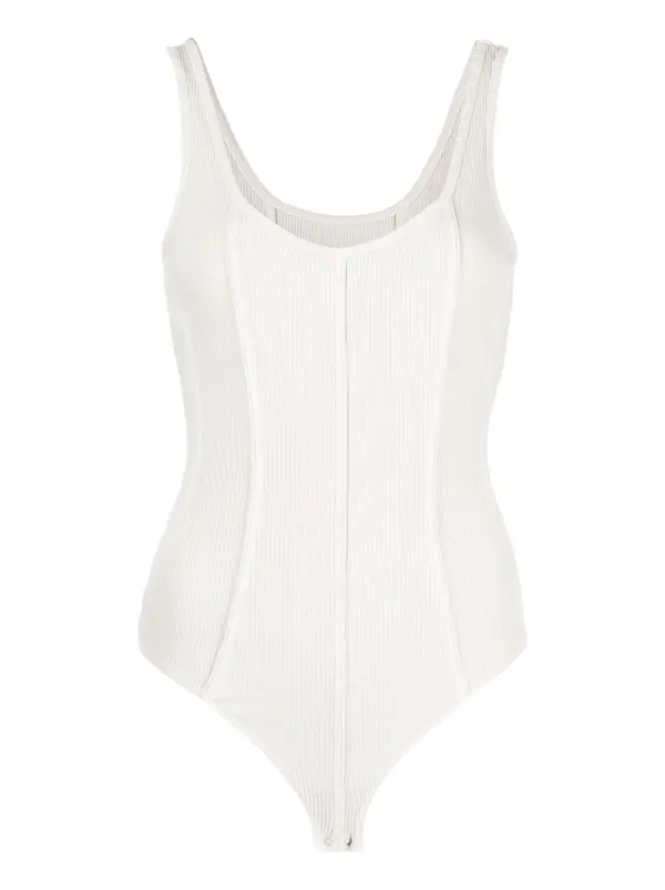 AGOLDE Elna Slim-cut Bodysuit - Neutrals