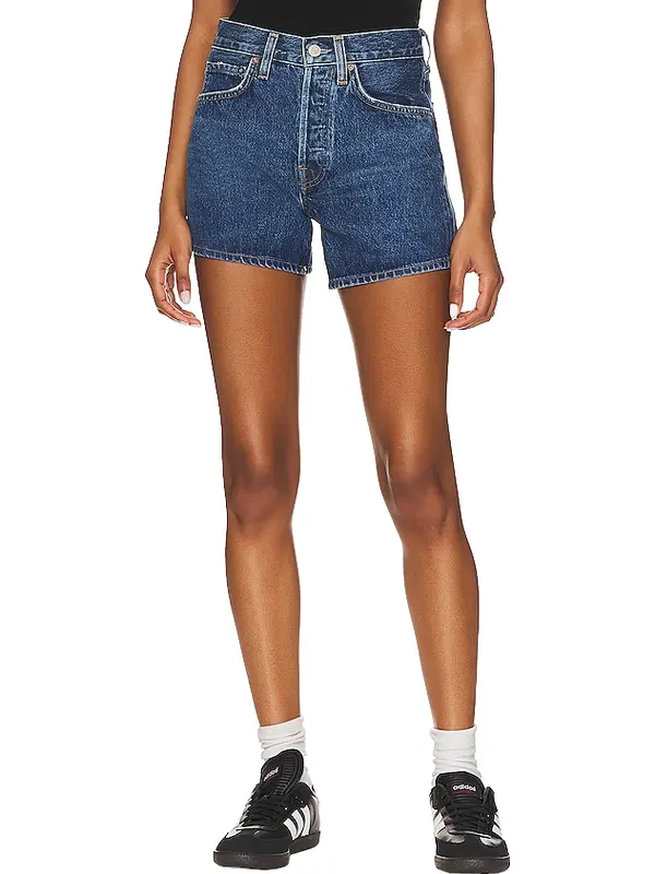 AGOLDE Parker Long Denim Shorts - Enamour