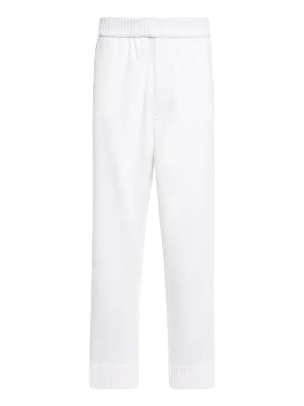 Zegna Cashmere And Cotton Sweatpants - White