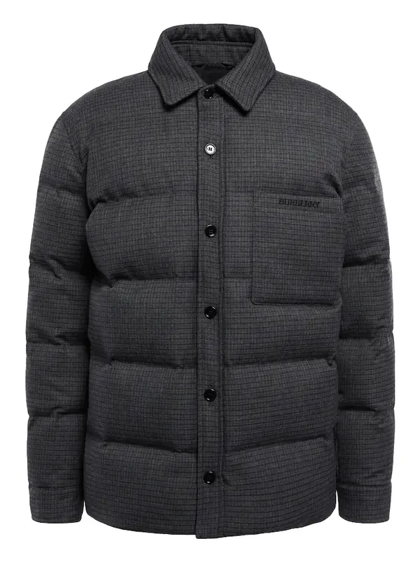 Burberry Padded Silk Jacket - Grey