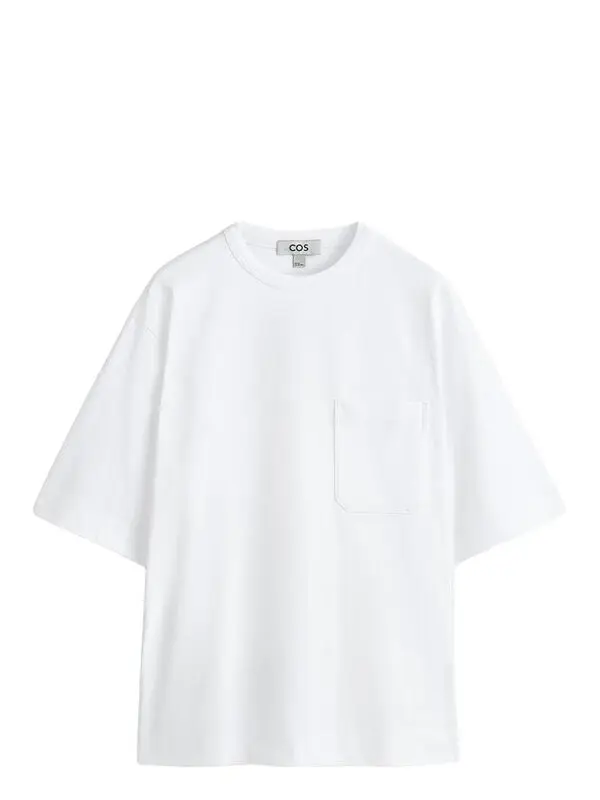 Cos Oversized Heavyweight T-shirt - White