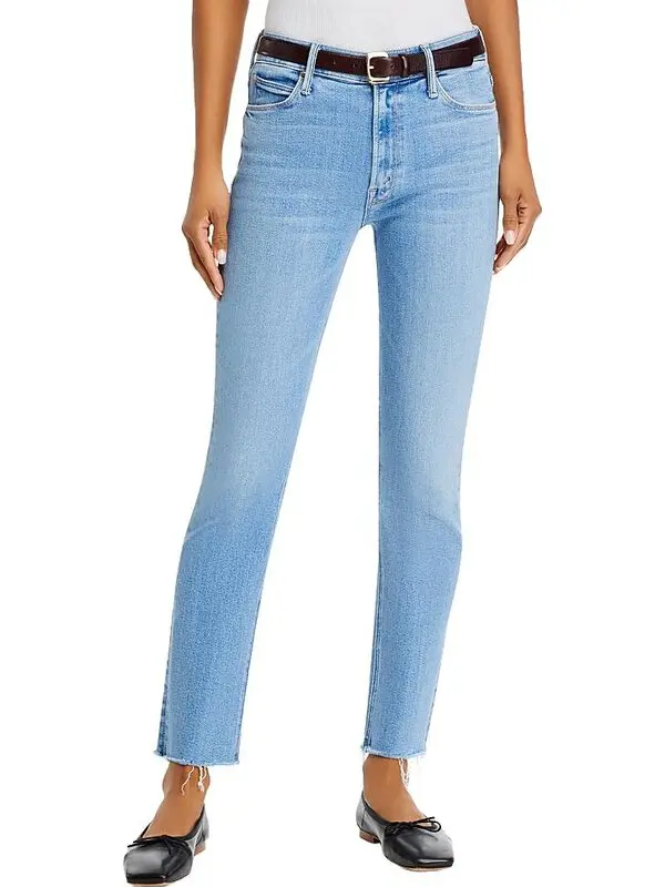 MOTHER Dazzler Mid-rise Ankle Fray Jeans - Blessing In Disguise