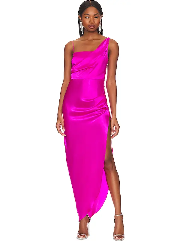 Amanda Uprichard X Ravello Gown - Hot Pink Light