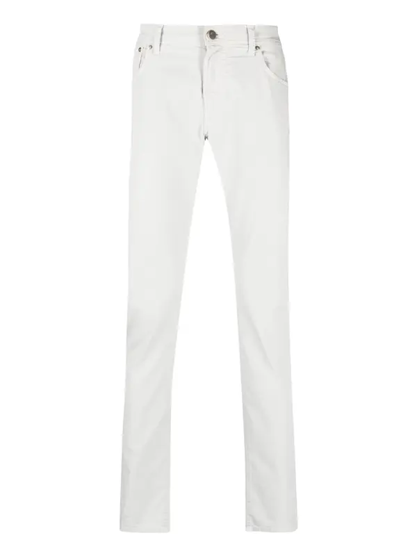 Corneliani Low-rise Skinny Trousers - Grey