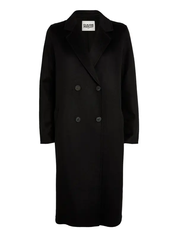 Claudie Pierlot Wool-blend Galant Coat - Black
