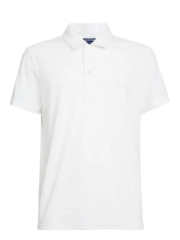 Vilebrequin Towelling Polo Shirt - White