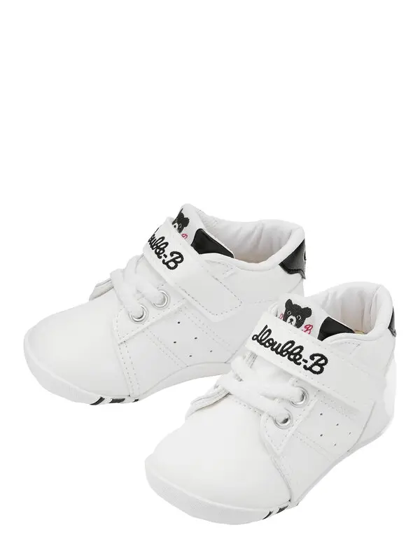 MIKI HOUSE Double B High-top Sneakers - White