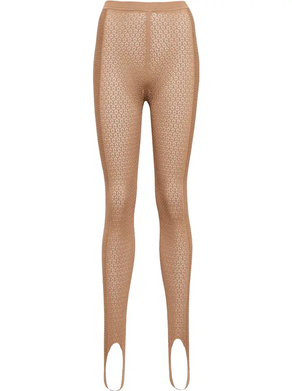 Khaite Lace Stirrup Leggings - White