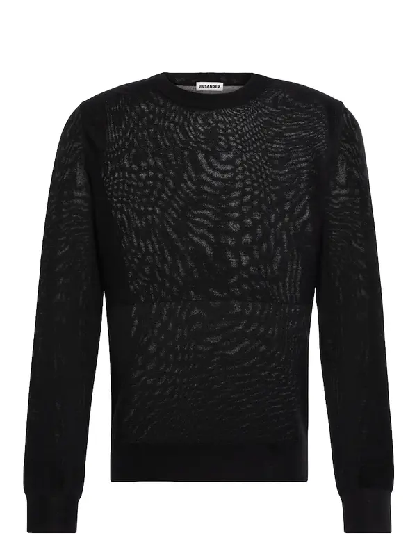 JIL SANDER Wool Sweater - Black