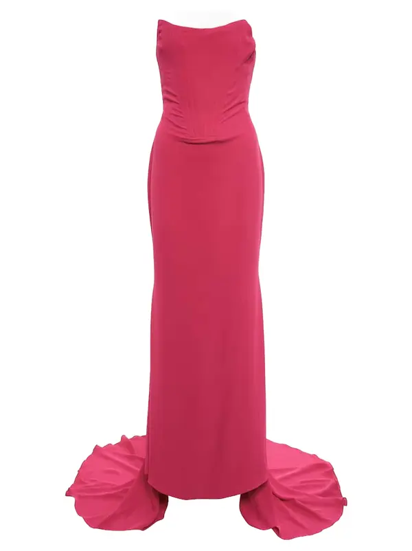 Giuseppe Di Morabito Strapless Crêpe Gown - Pink