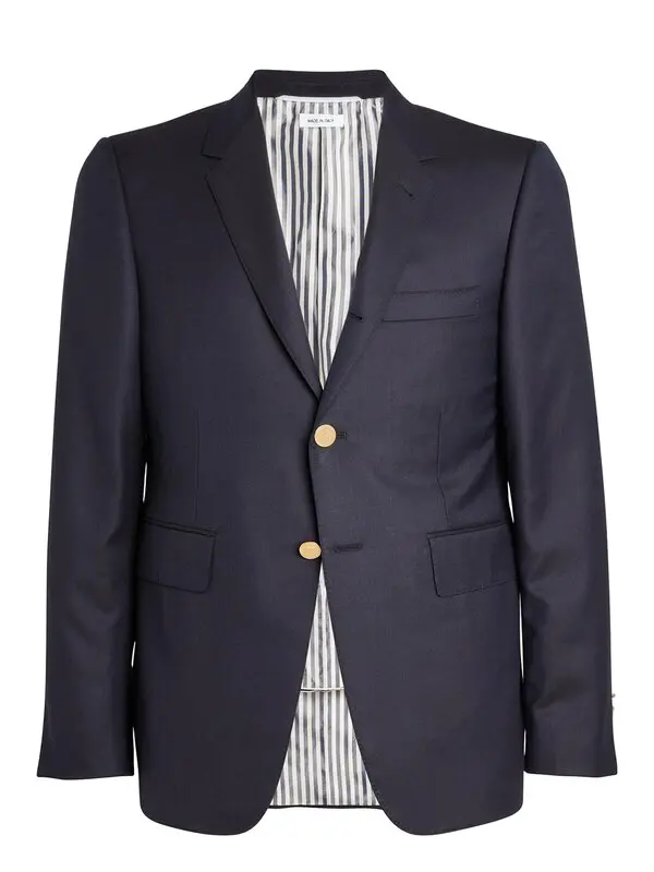 Thom Browne Wool Blazer - Navy