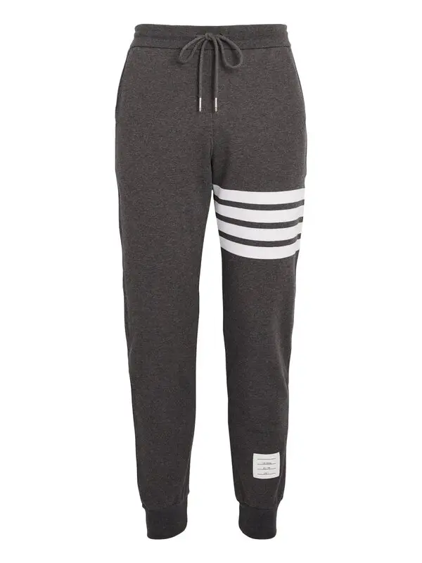 Thom Browne Four-stripe Sweatpants - Grey