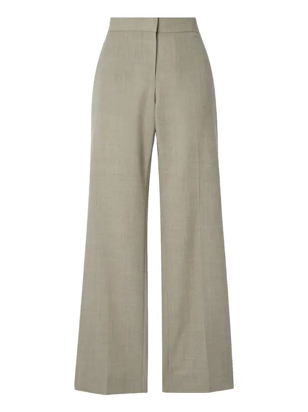 THE ROW Baer Straight-leg Wool Pants - Neutrals
