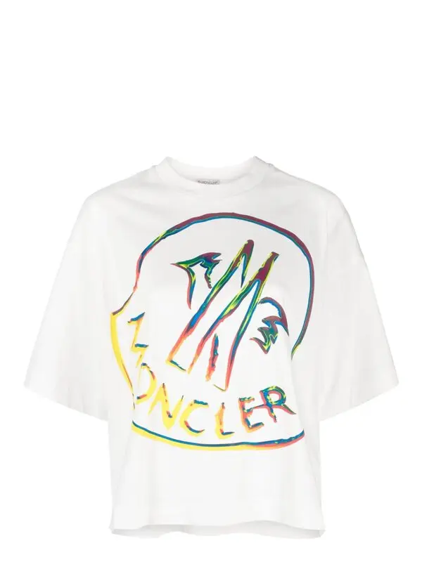 Moncler Logo-print Cotton T-shirt - White