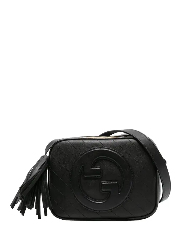 Gucci Small Blondie Leather Shoulder Bag - Black