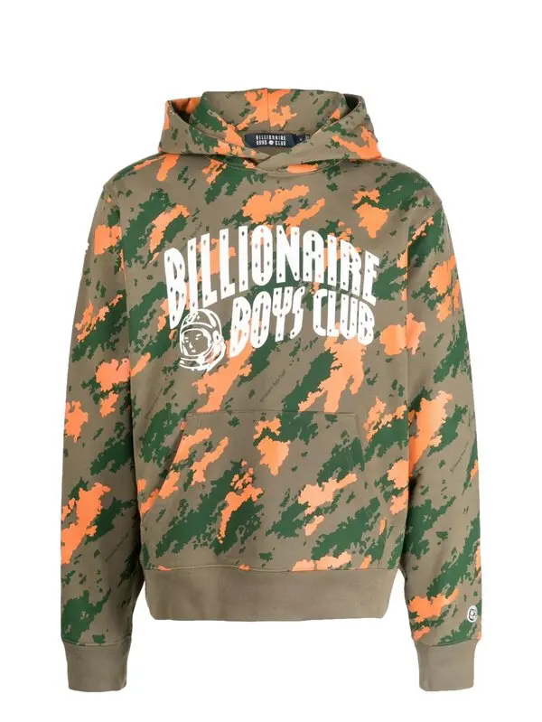 BILLIONAIRE BOYS CLUB Astro-logo Camouflage-print Hoodie - Green