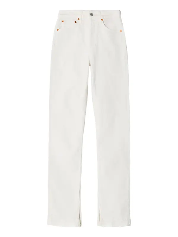 RE/DONE High-rise Skinny Boot Jeans - White