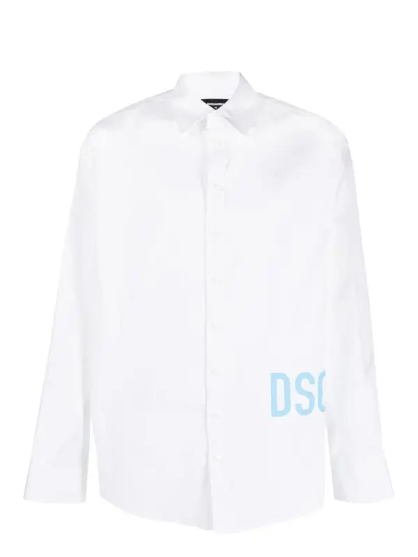 Dsquared2 Logo-print Cotton Shirt - White