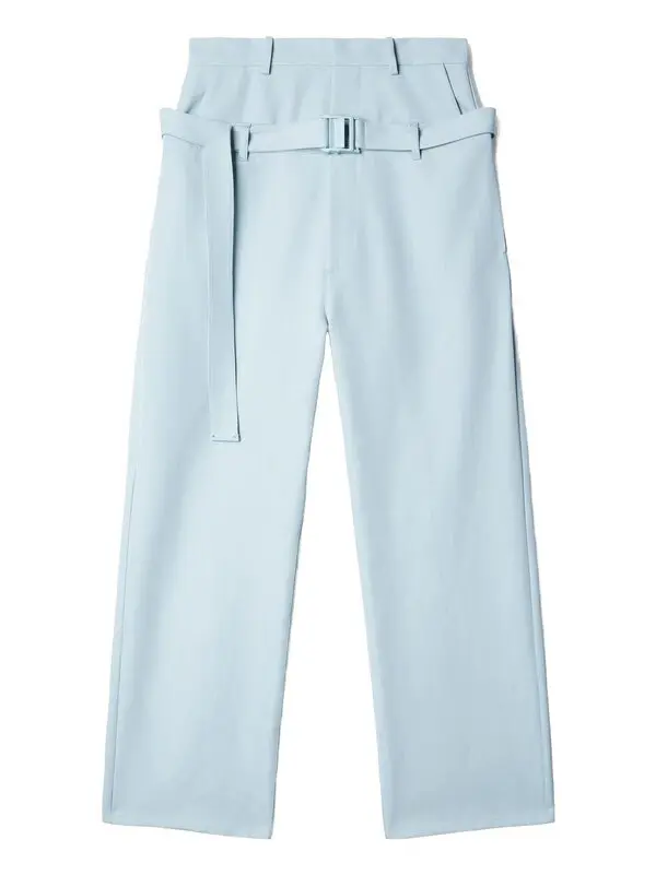 Off-White Double-waist Trousers - Blue
