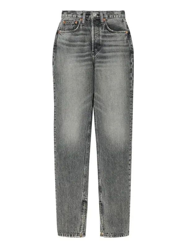 RE/DONE Super High Drainpipe Jeans - Grey