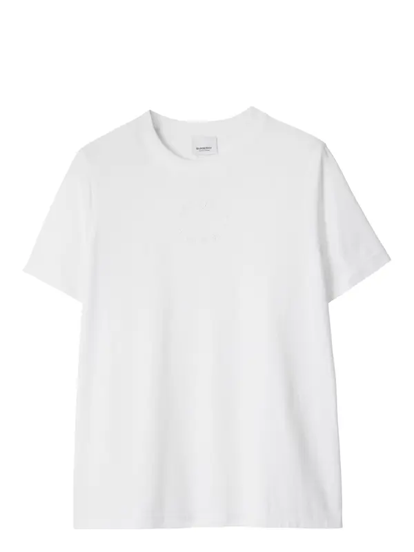 Burberry Embroidered Logo T-shirt - White