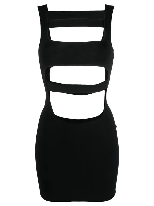 Roberto Cavalli Cut-out Detail Mini Dress - Black