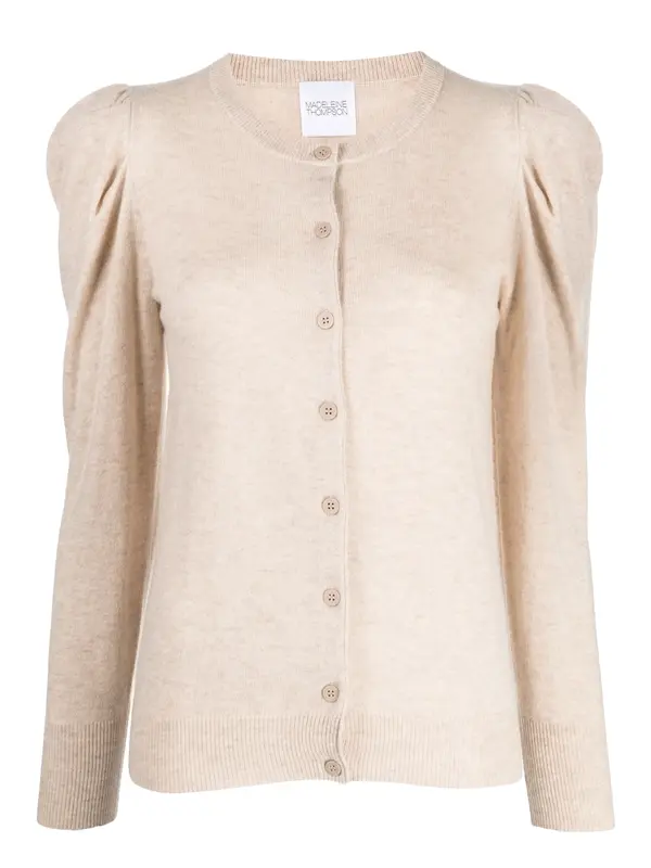 MADELEINE THOMPSON Long-sleeve Cardigan - Neutrals