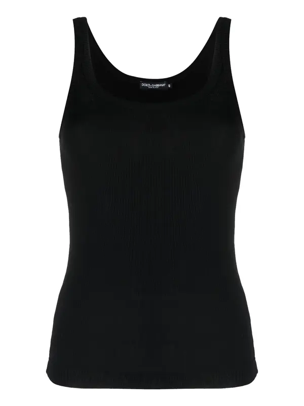 Dolce & Gabbana Cotton Tank Top - Black