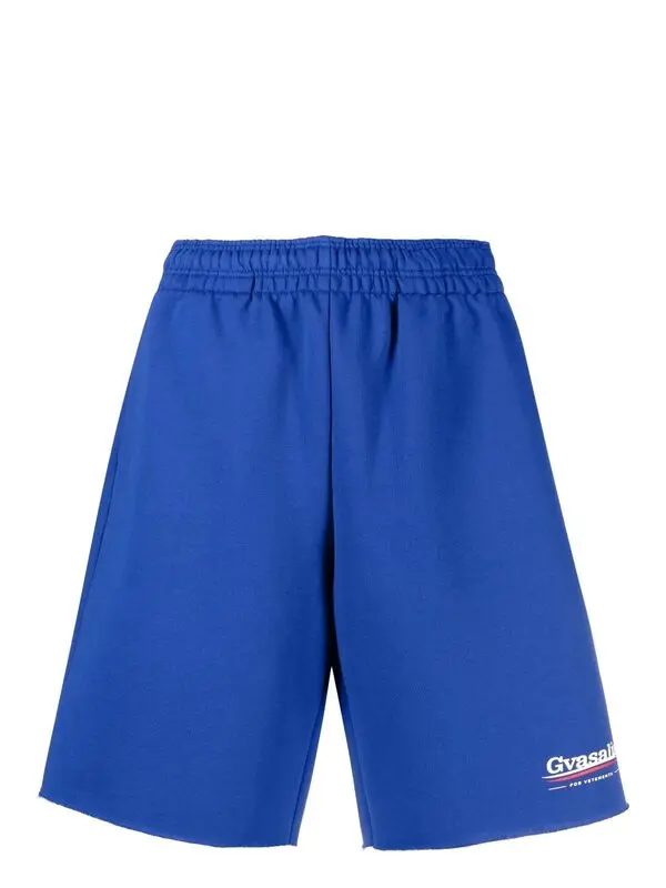 Vetements Knee-length Track Shorts - Blue