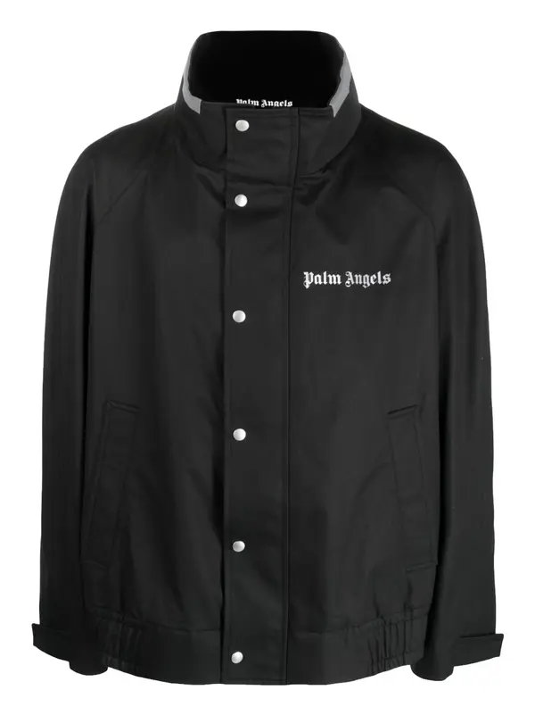 Palm Angels Logo-print Jacket - Black