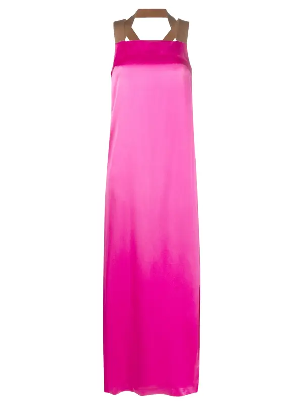 ALYSI Satin Long Dress - Pink