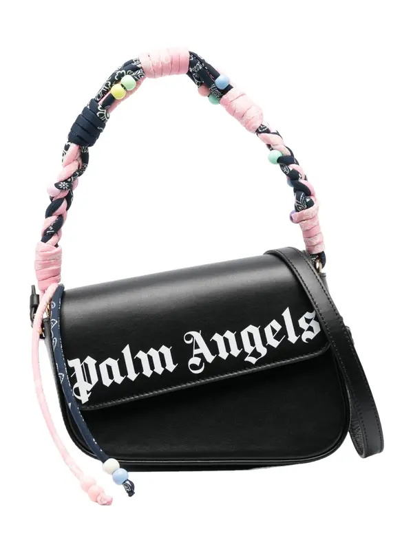 Palm Angels Crash Logo-print Shoulder Bag - Black