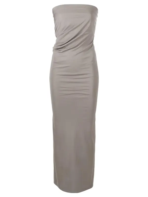 Christopher Esber Strapless Ruched Dress - Grey