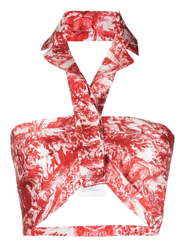 Philosophy Di Lorenzo Serafini Graphic-print Sleeveless Top - Red