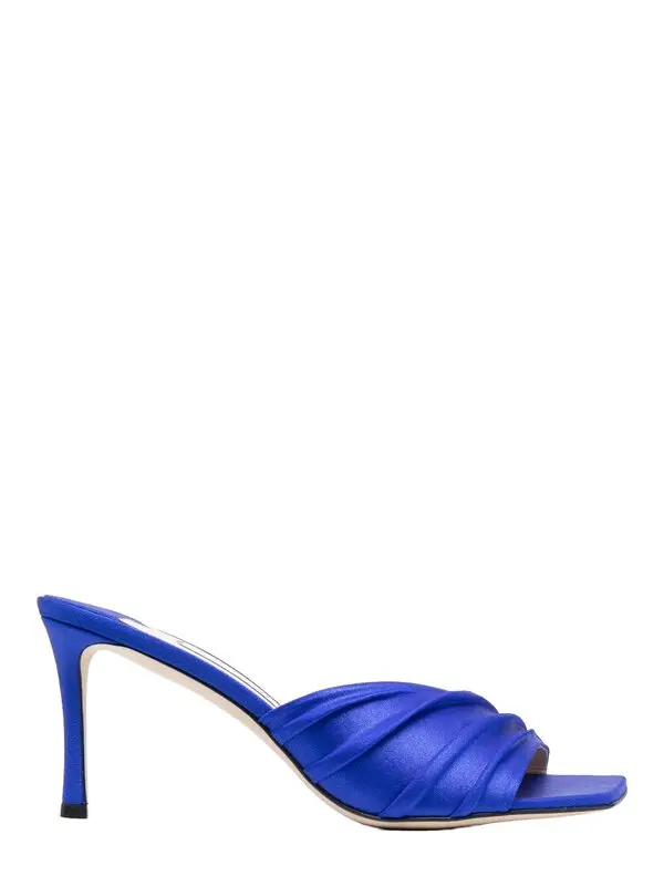 JIMMY CHOO Basil 75mm Mules - Blue