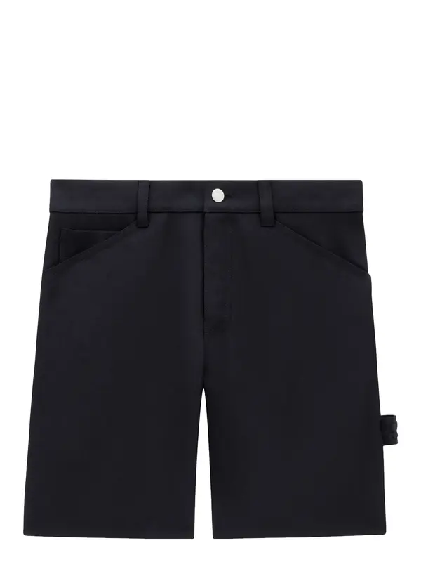 COURREGES Twill Bermuda Shorts - Black