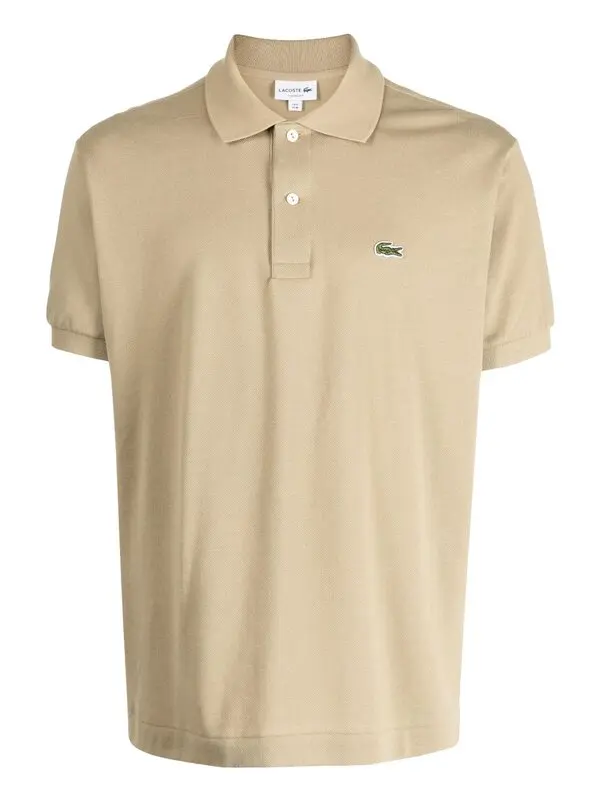 Lacoste Embroidered-logo Short-sleeve Polo Shirt - Brown