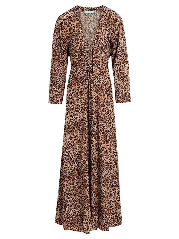 Melissa Odabash Natalie Leopard-print Maxi Dress - Animal Print