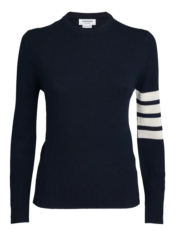 Thom Browne Cashmere 4-bar Sweater - Navy