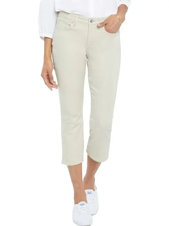 NYDJ Chloe Side Slit Crop Jeans - Feather