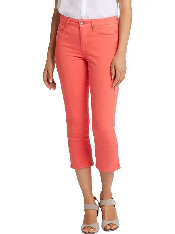 NYDJ Chloe Side Slit Crop Jeans - Fruit Punch