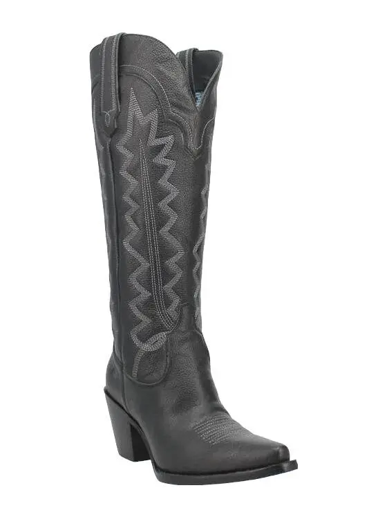 DINGO Knee High Western Boot - Black