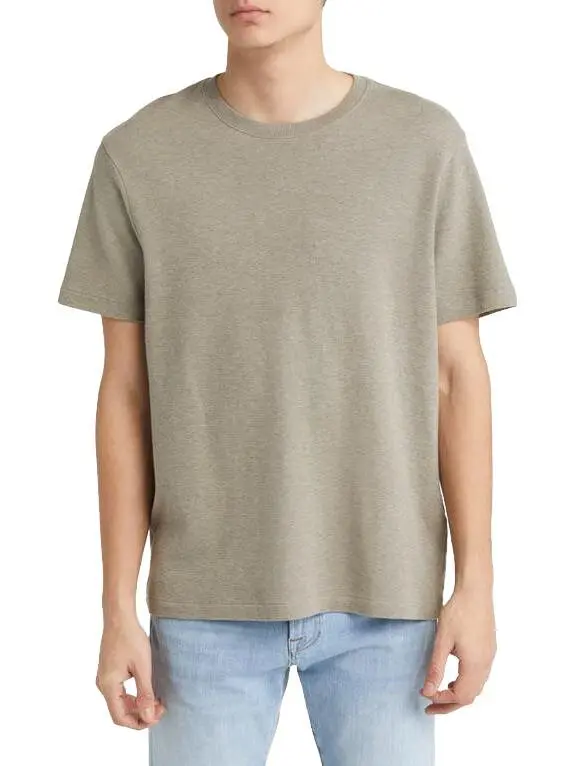 FRAME Duo Fold Cotton T-shirt - Heather Dark Beige
