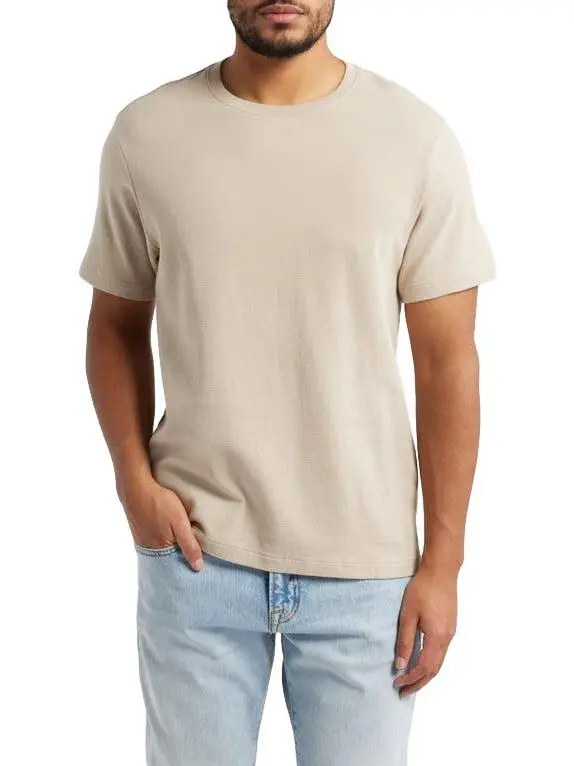 FRAME Duo Fold Cotton T-shirt - Light Beige