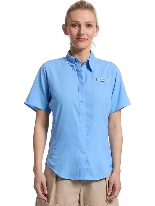 Columbia Tamiami Ii Short Sleeve Button-up Shirt - Blue