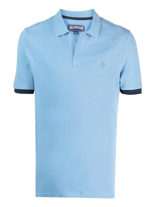 Vilebrequin Palatine Organic-cotton Polo Shirt - Blue