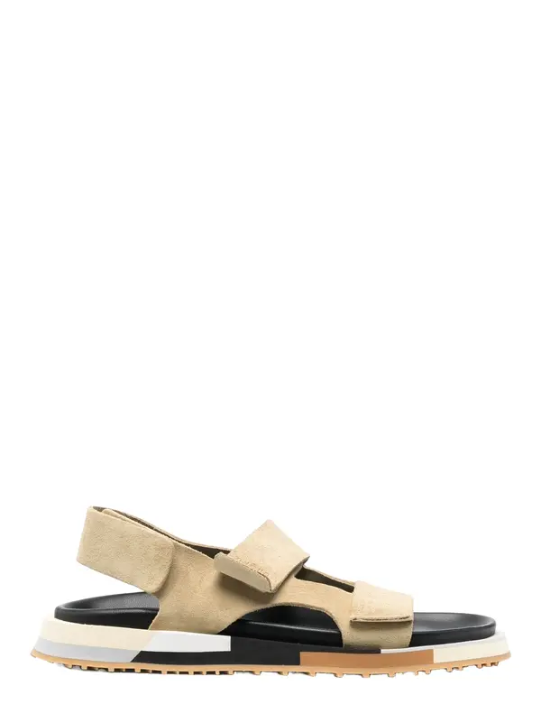 GHOUD VENICE Suede Touch-strap Sandals - Neutrals