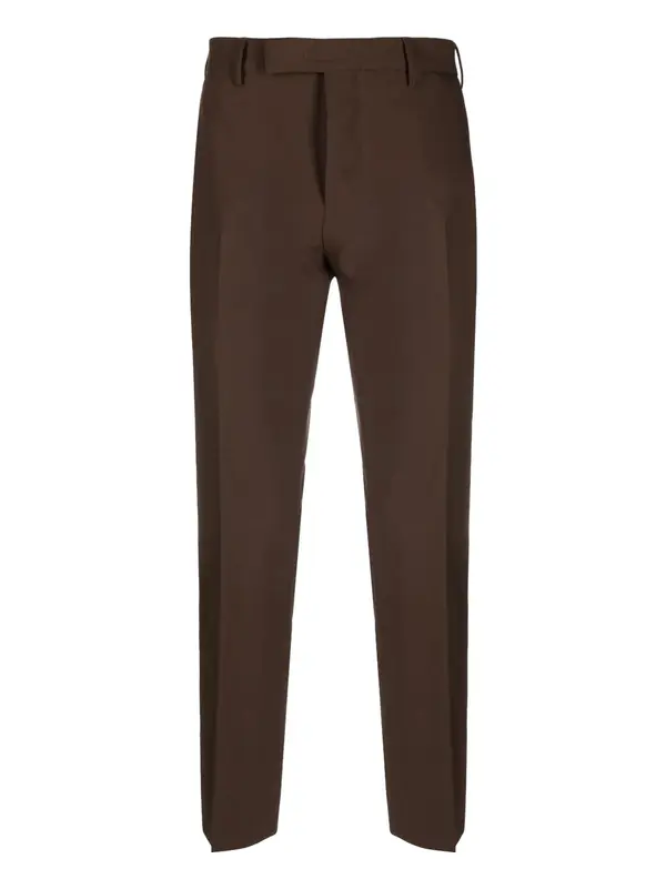 PT TORINO Cropped Tailored Trousers - Brown