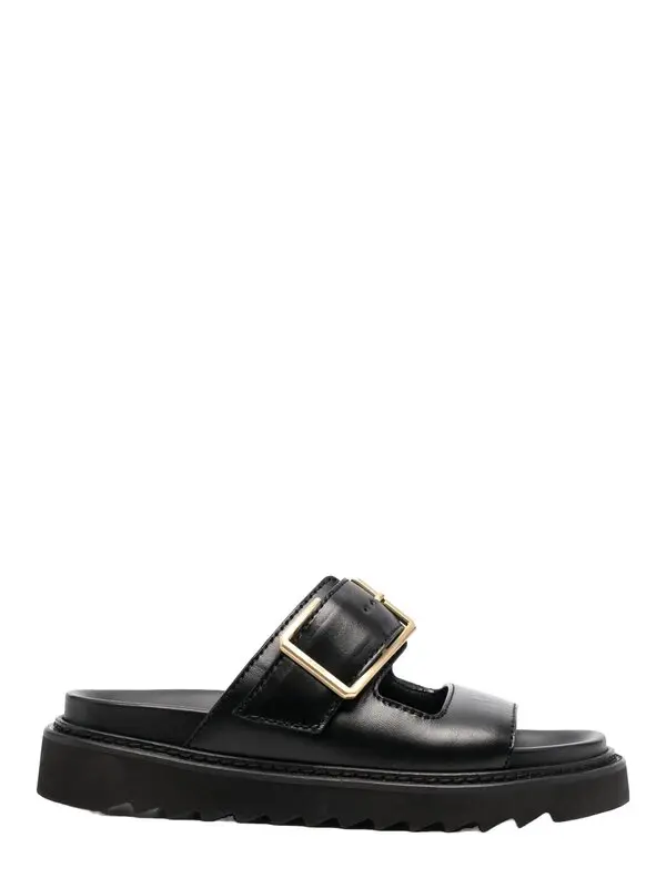 Zadig&Voltaire Cecilia Alpha Leather Sandals - Black
