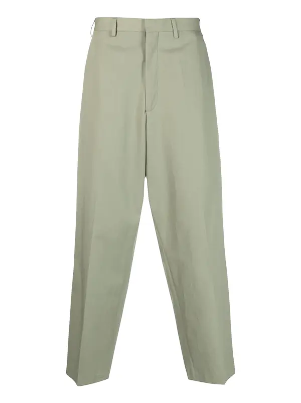 Études Studio Wide-leg Cropped Trousers - Green